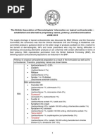 Topical Steroid Potency Classification | PDF | Topical Medication ...