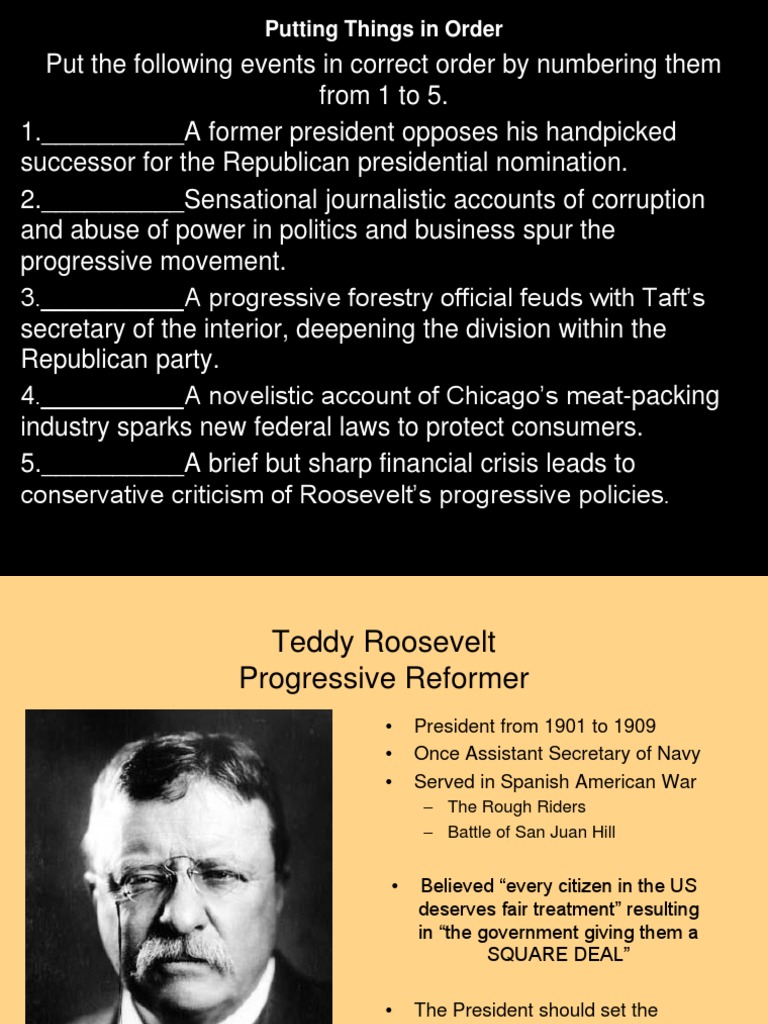 Ap CHPT 28 PPT Roosevelt and Progressives | PDF | Progressivism In The ...