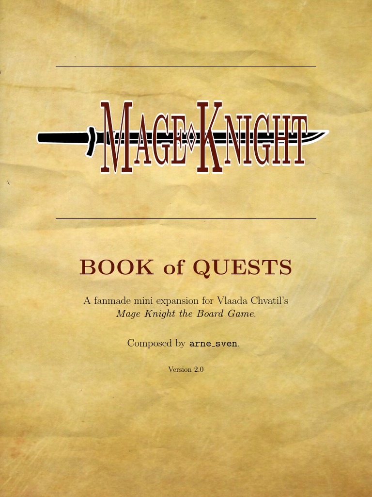Book of Quests | PDF | Dwarf (Middle Earth) | Volcano