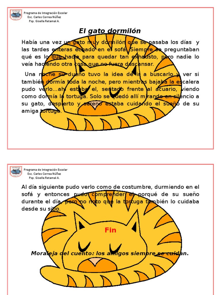 El Gato Dormilón Listo Pdf