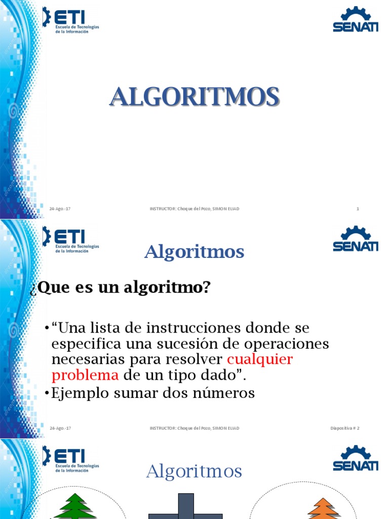 01 Algoritmos | PDF | Algoritmos | Lenguaje de programación