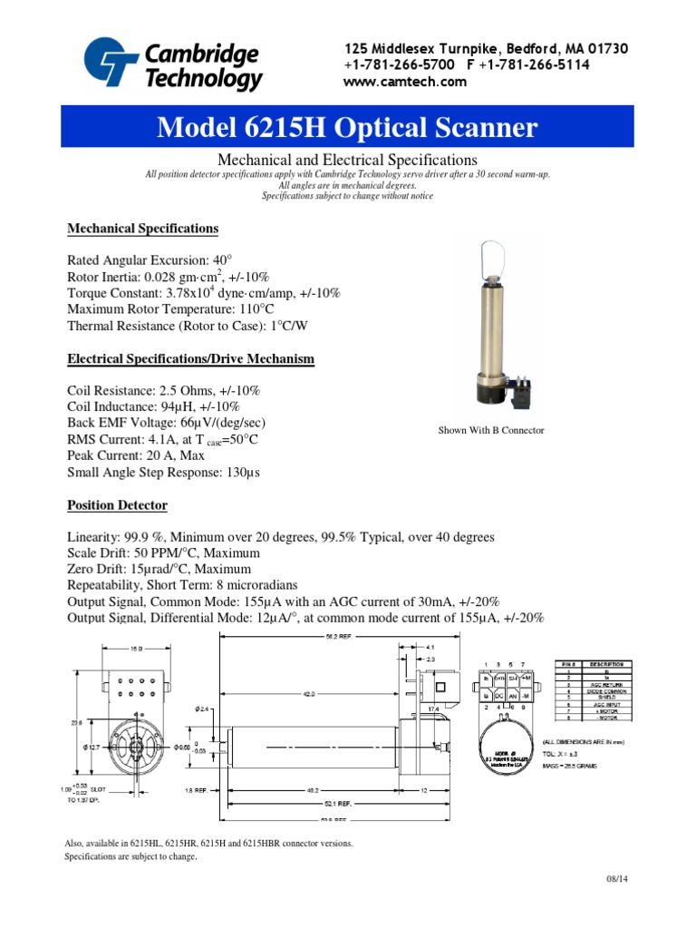 6215 H Data Sheet | PDF