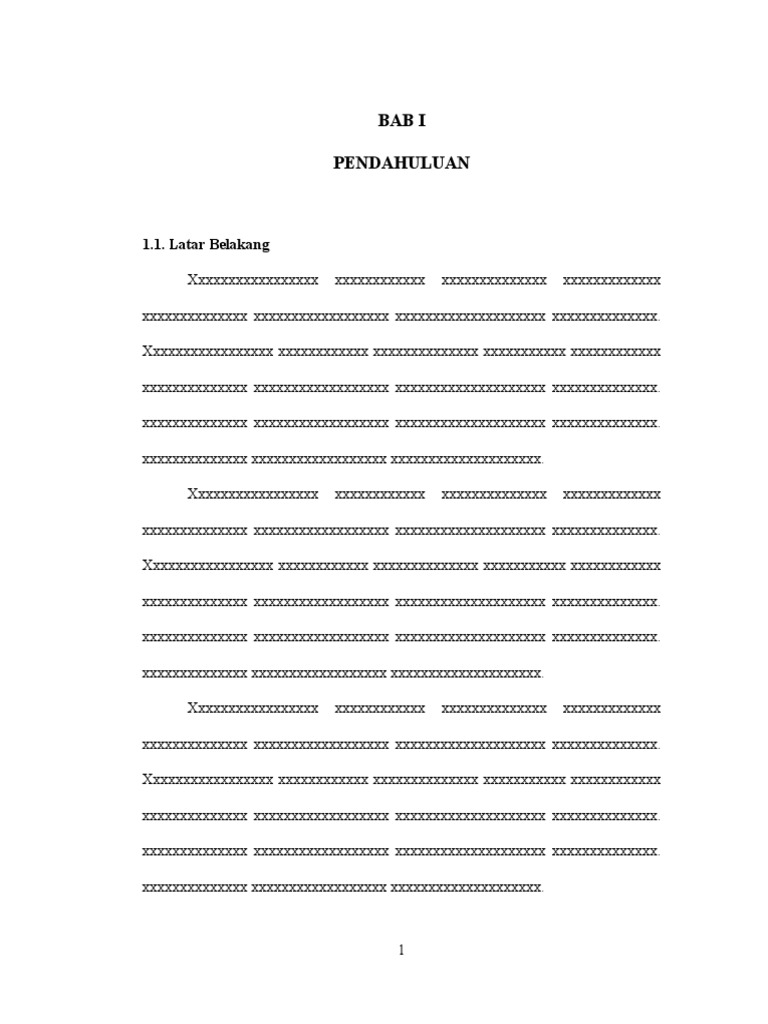Contoh Template Bagian Isi TA BSI | PDF | Pengelolaan Keuangan & Uang