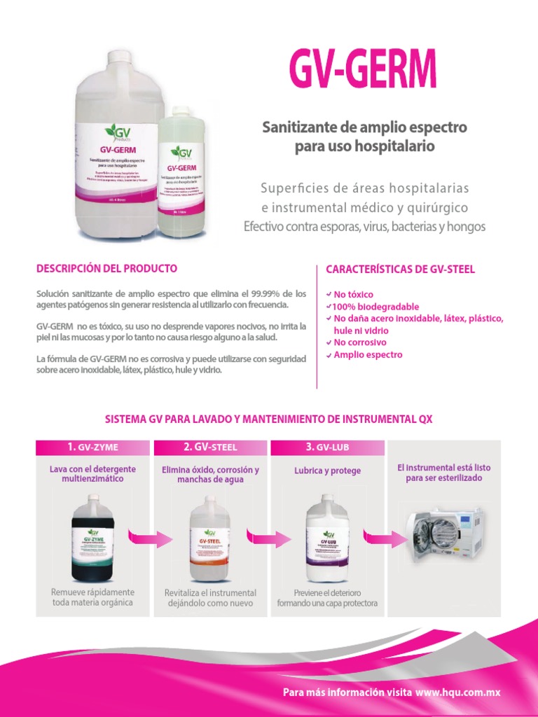 GV Germ Info PDF | PDF | El plastico | Agua