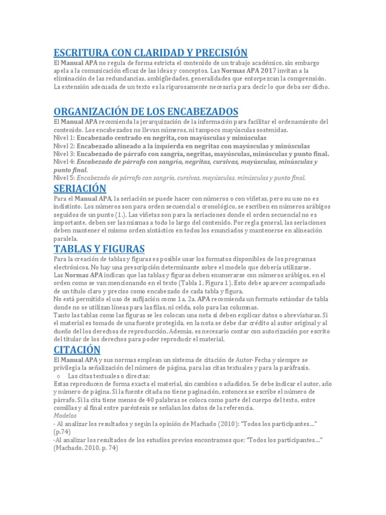 Definicion Normas Apa | PDF | Tabla (base de datos) | Comillas