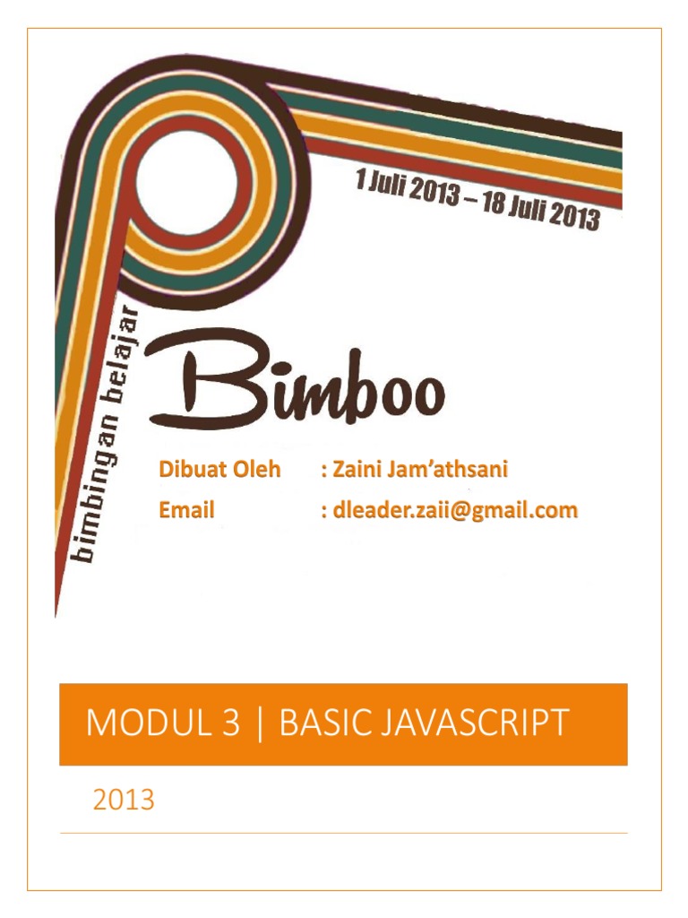 Modul 3 - Basis Javascript PDF | PDF