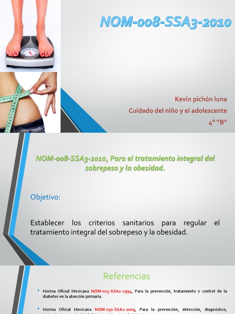 Norma 008 SSA3-2010 | PDF | Obesidad | Índice de masa corporal