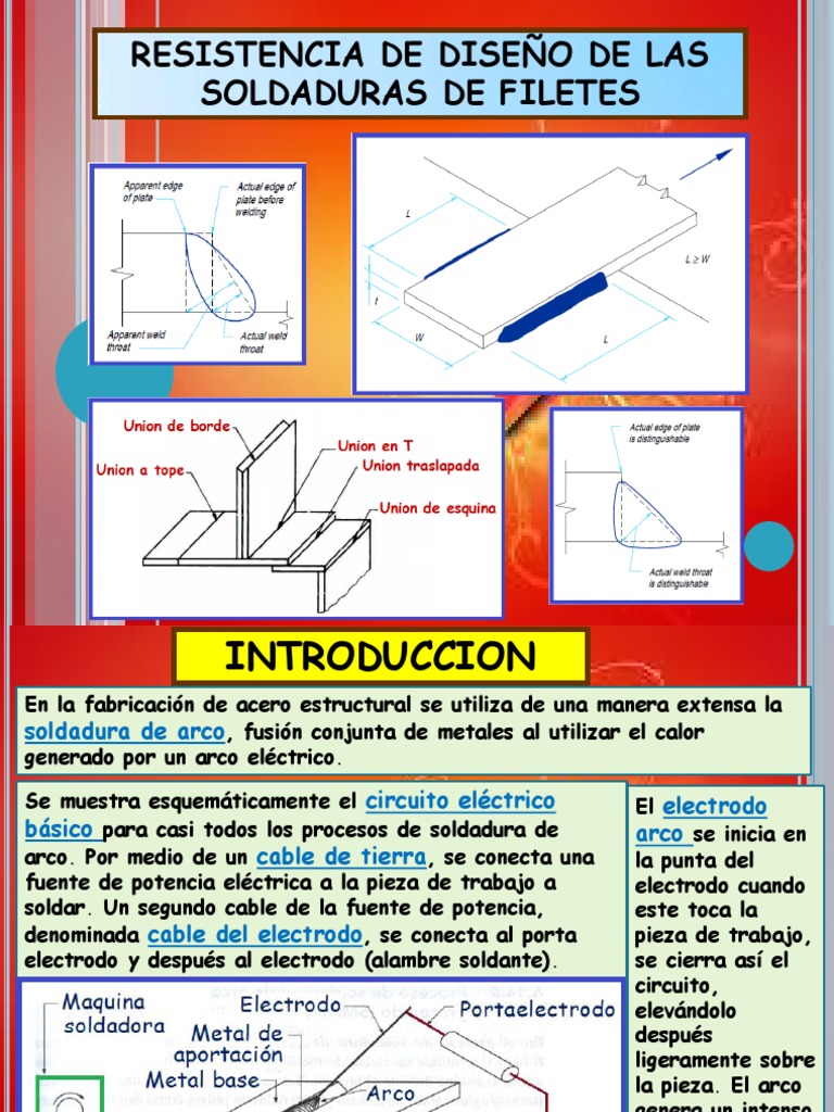 Resistencia de Diseño de Las Soldaduras de Filetes PDF | PDF ...