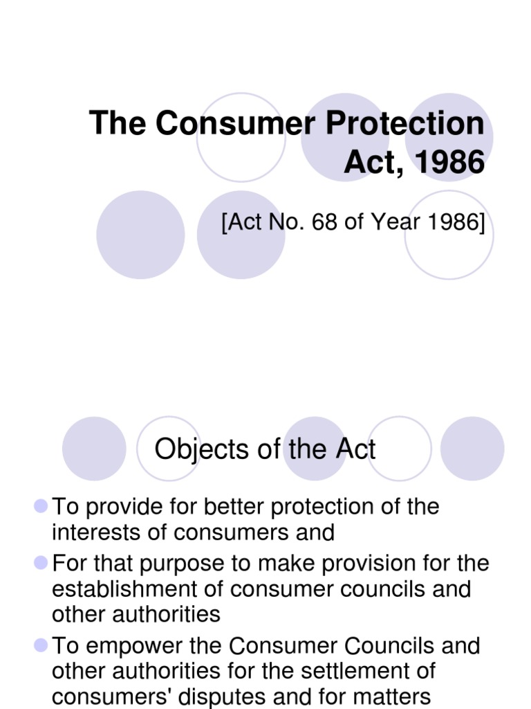 The Consumer Protection Act | PDF | Taxes | Complaint