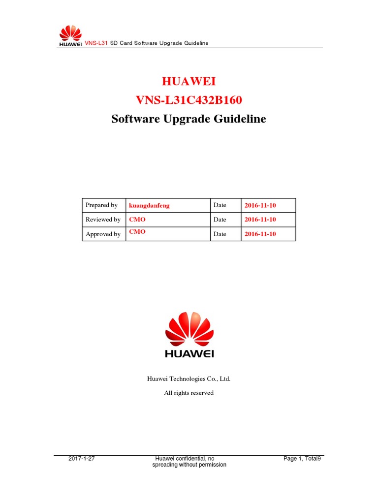 VNS-L31 Software Upgrade Guide | PDF | Zip (File Format) | Computer File