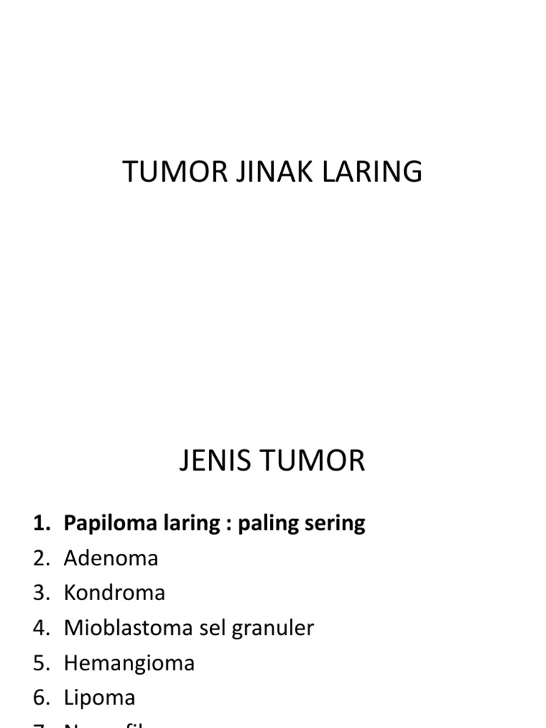 Tumor Jinak Laring | PDF