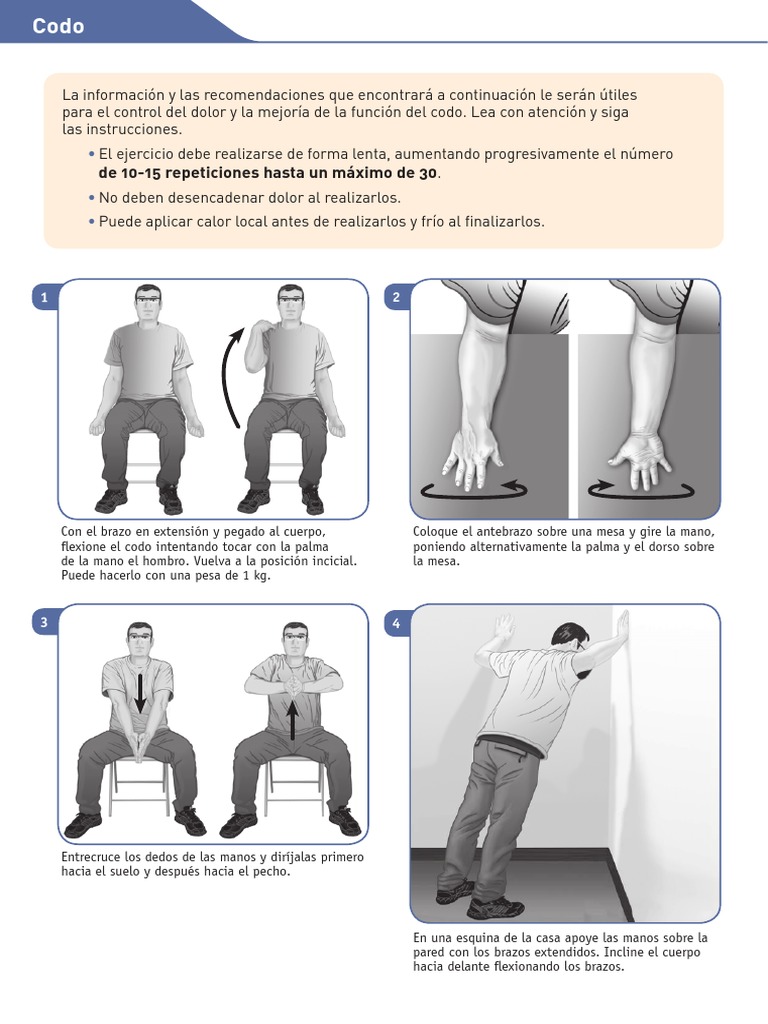 Ejercicios Codo | PDF | Codo | Mano
