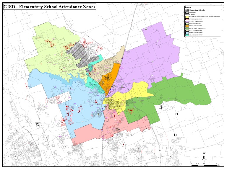 GISD - Elementary School Attendance Zones: Legend | PDF