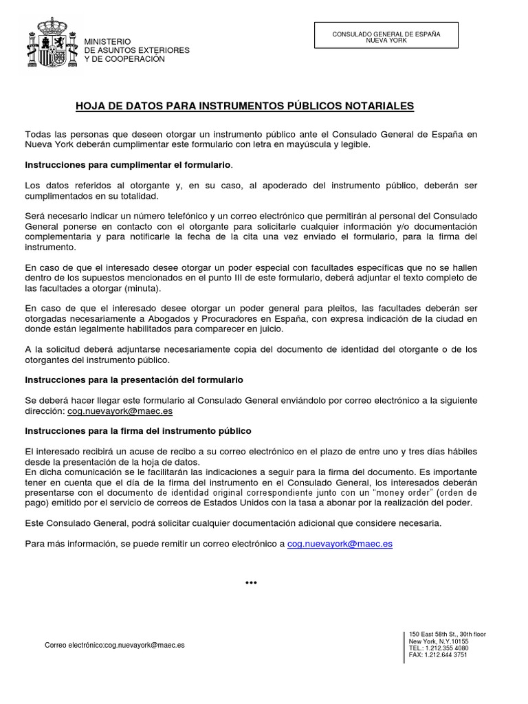 Formulario Notarial | PDF | Comunicación escrita | Justicia