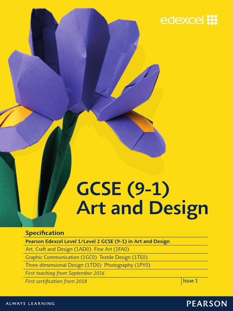 Edexcel Gcse9-1 Specifications | PDF | Graphic Design | Textiles