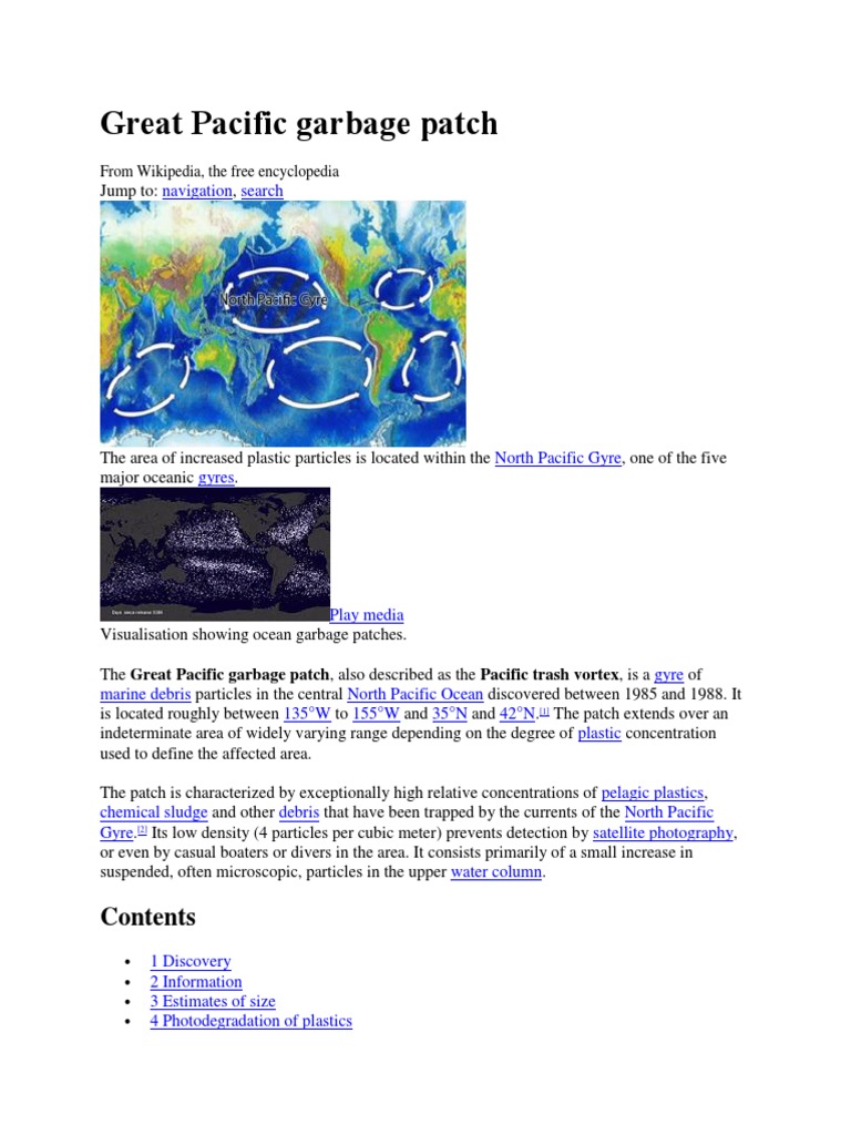 Great Pacific Garbage Patch | PDF | Oceans | Hydrography
