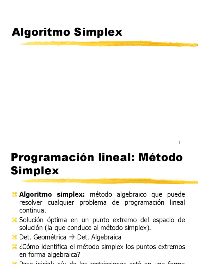 Investigación de Operaciones Capitulo 2 Algoritmo Simplex | PDF ...