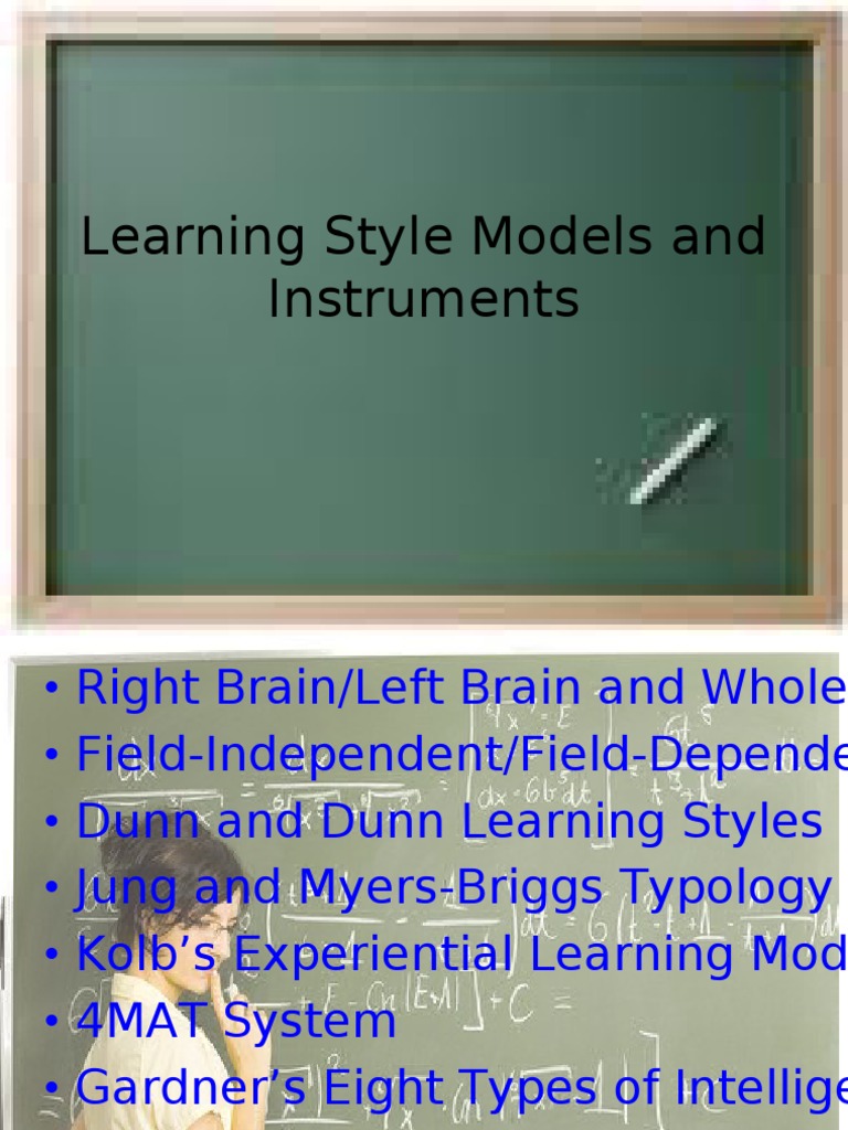 Overview of Learning Style Models | PDF | Learning Styles | Neuropsychology