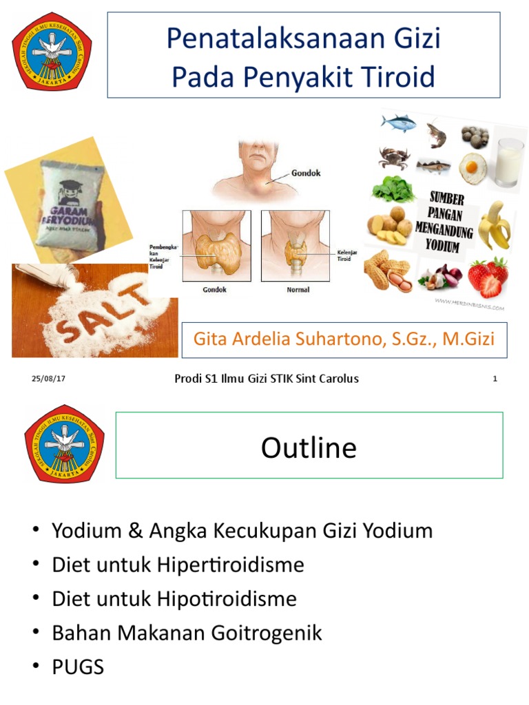 Slide Ibu Gita - Penatalaksanaan Gizi Pada Penyakit Tiroid | PDF