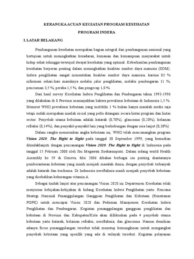 Kak Program Indera | PDF