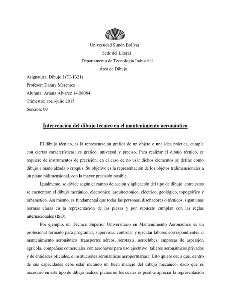 Ensayo de Dibujo | PDF | Dibujo | Dibujo técnico