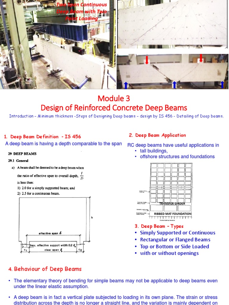 Design of Reinforced Concrete Deep Beams | PDF | Beam (Structure ...