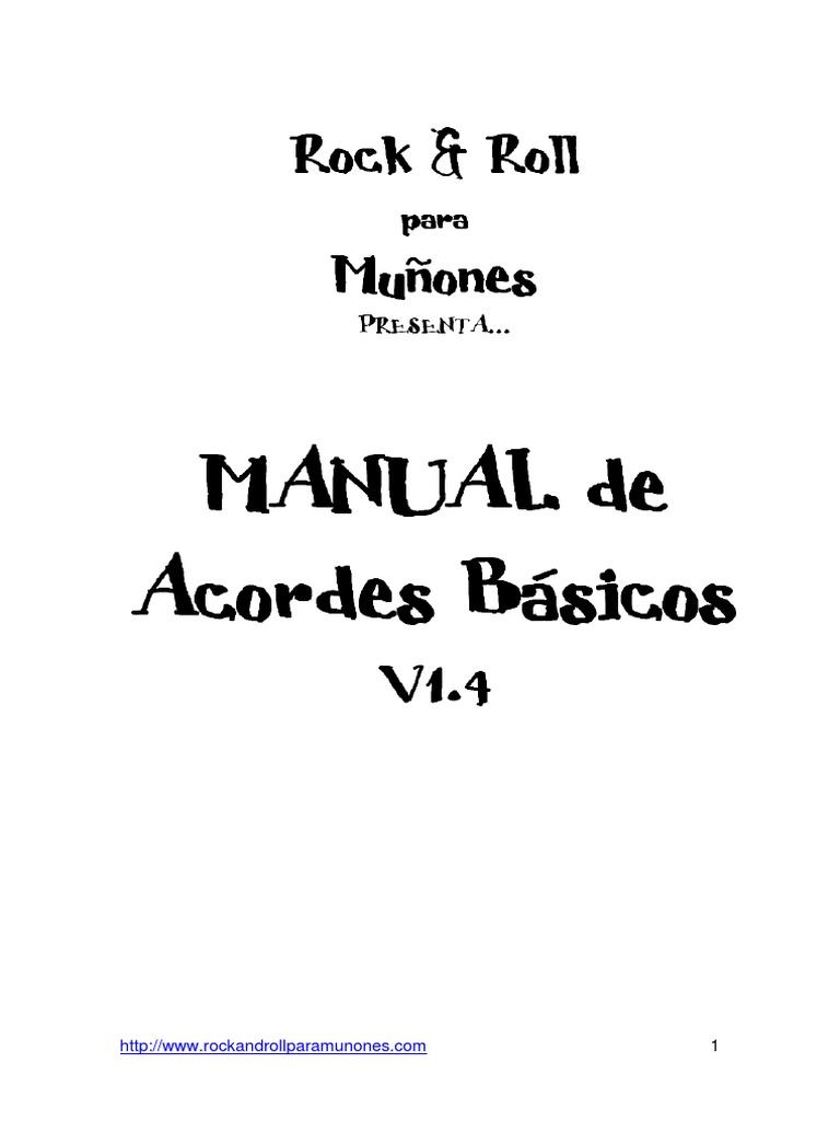 Manual de Acordes Basicos 1.4 PDF | PDF | Escala (música) | Acorde (Música)