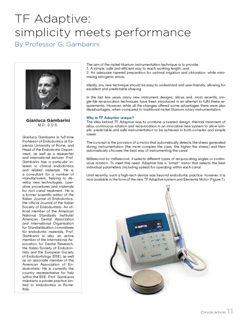 TF Adaptive Endodontie | PDF | Wellness | Medical