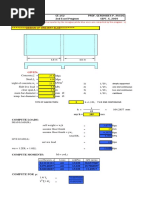 RCC - Design Excel Sheet | PDF | Beam (Structure) | Civil Engineering