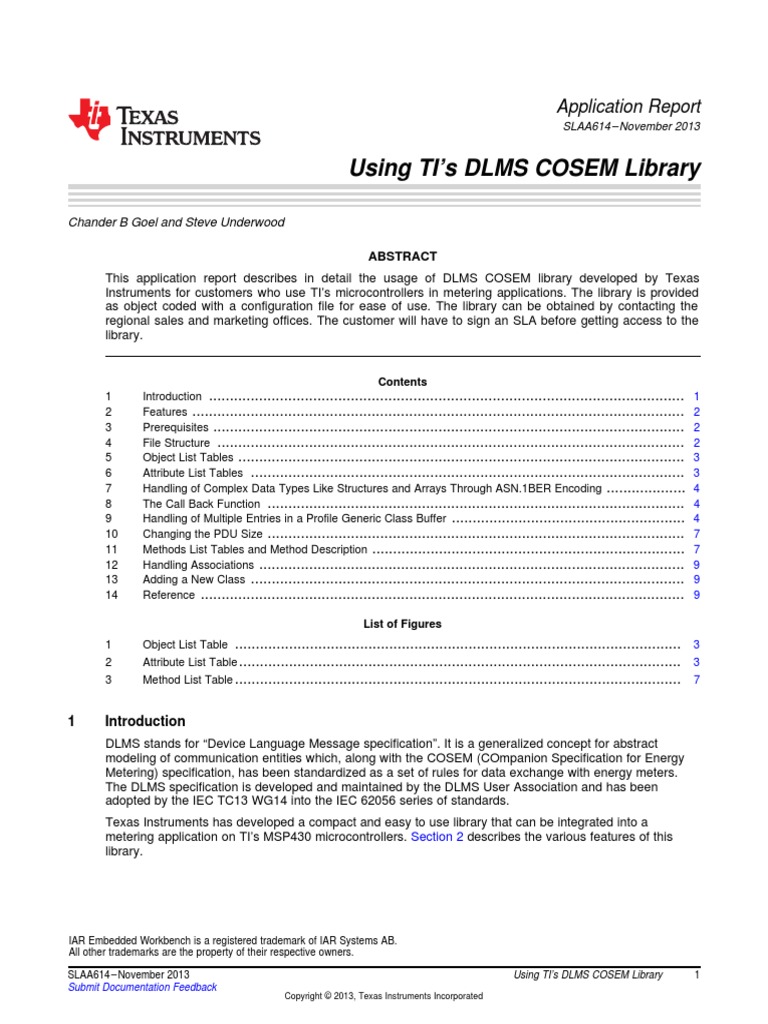 Using Ti's Dlms Cosem Library | PDF | Pointer (Computer Programming) | C (Programming Language)