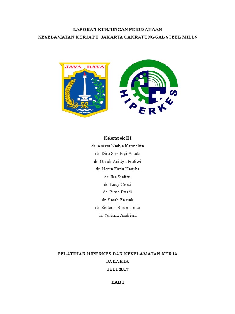 Keselamatan Kerja di PT JCSM | PDF