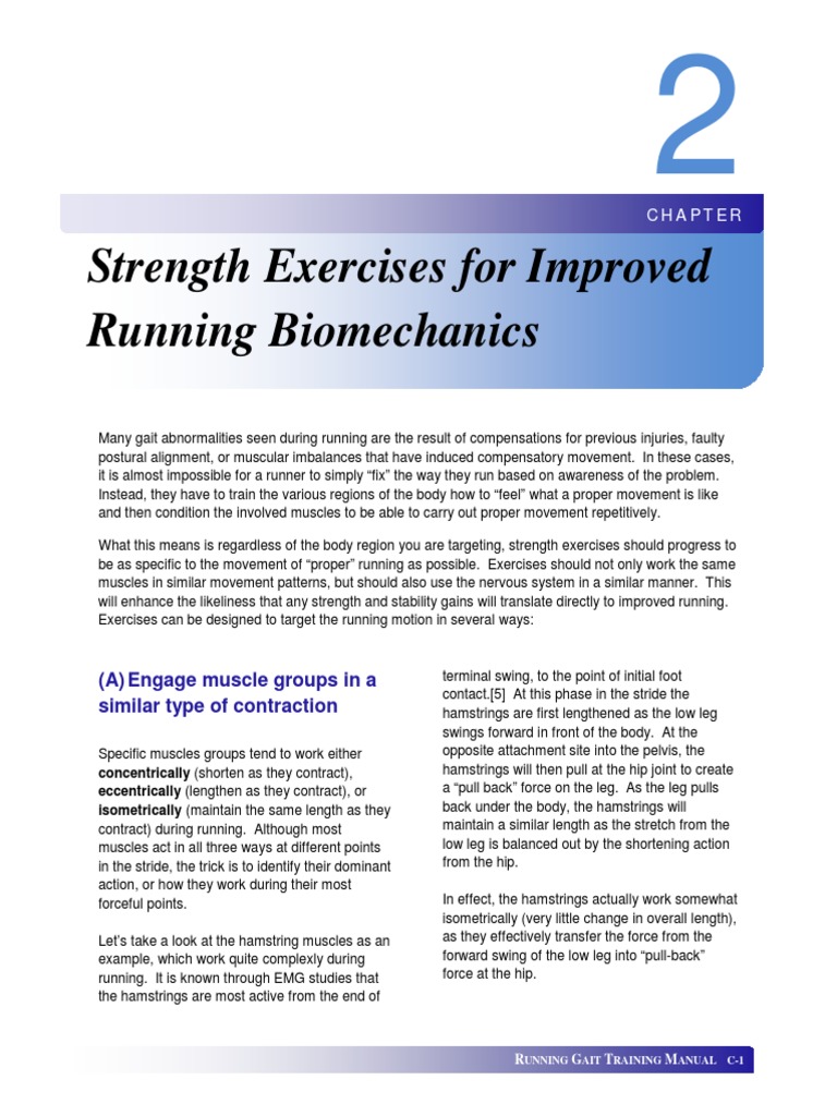 Running Strength Exercises | PDF | Anatomical Terms Of Motion | Pelvis