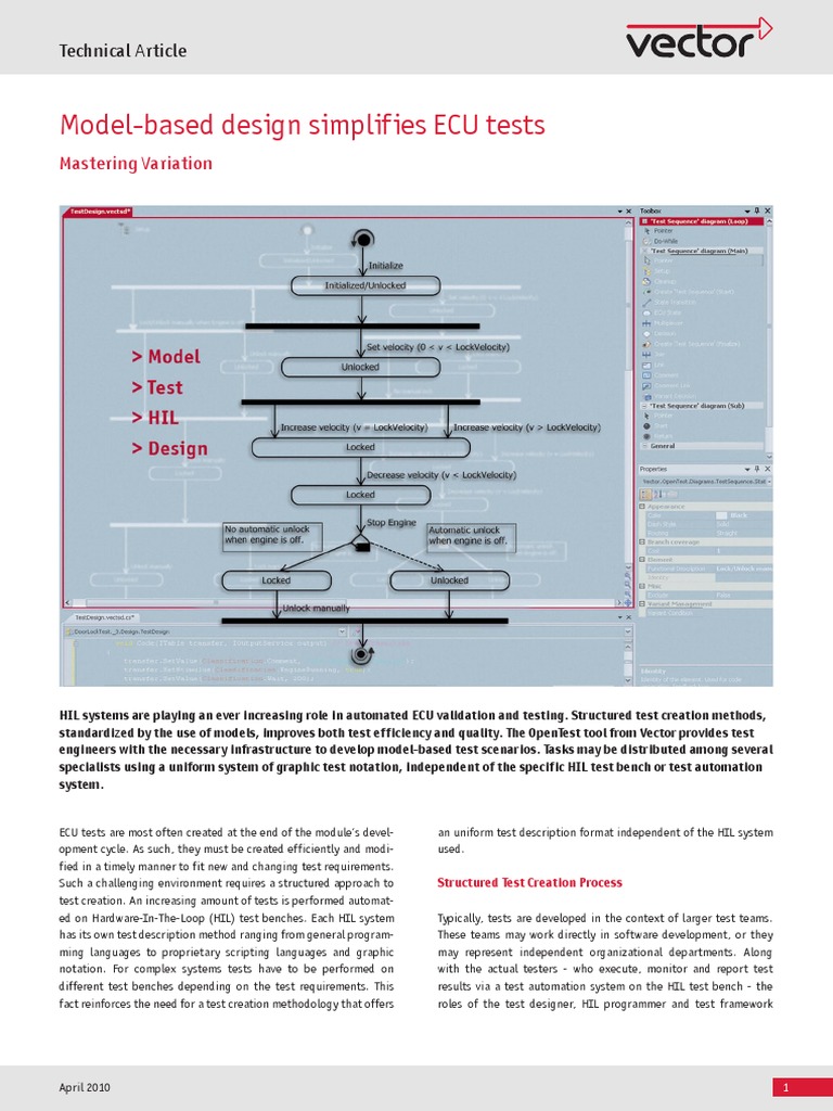 Model-based ECU Testing: Automating Test Creation and Execution Using ...