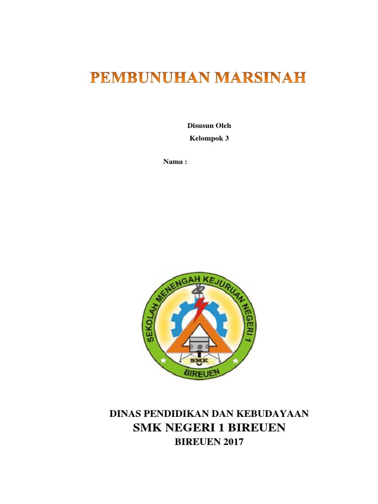 Pembunuhan Marsina | PDF