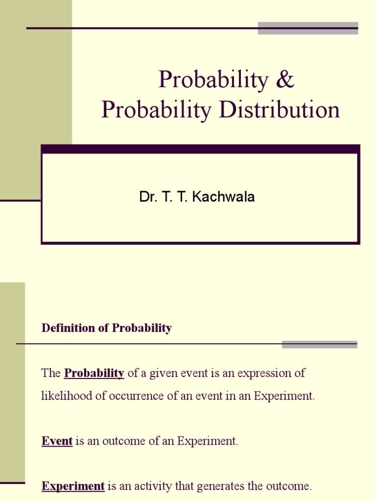 1probability & Probability Distribution | PDF | Normal Distribution ...