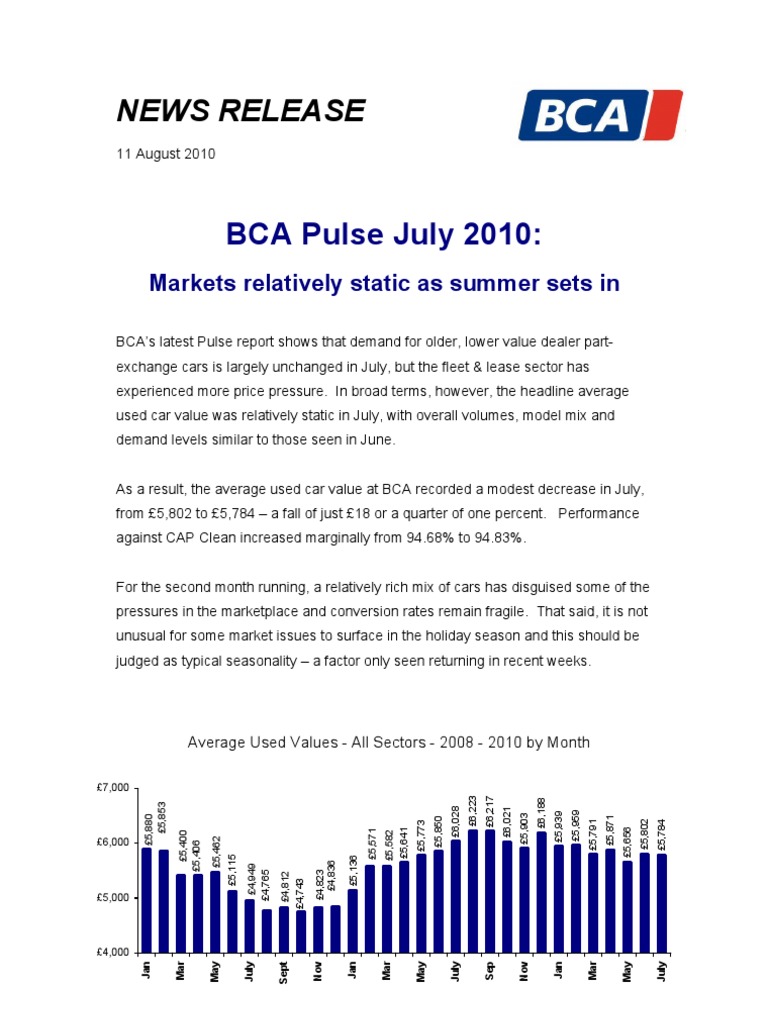 BCA Pulse Report July 2010 | PDF | Economies | Business
