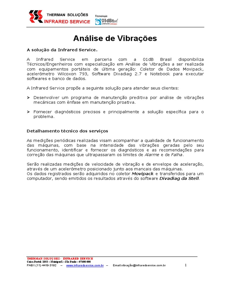 Análise de Vibrações para Manutenção Preditiva | PDF