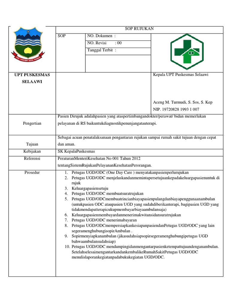 Sop Rujukan, Igd | PDF