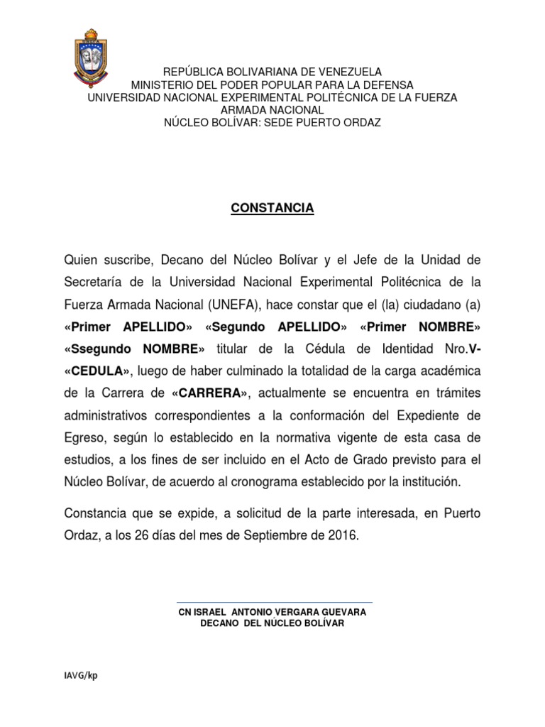 Carta de Culminacion