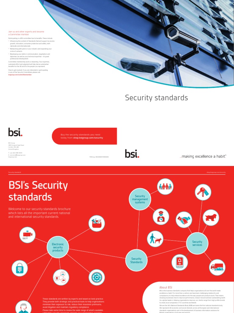 BSI - Security Standards Brochure | PDF | Closed Circuit Television ...