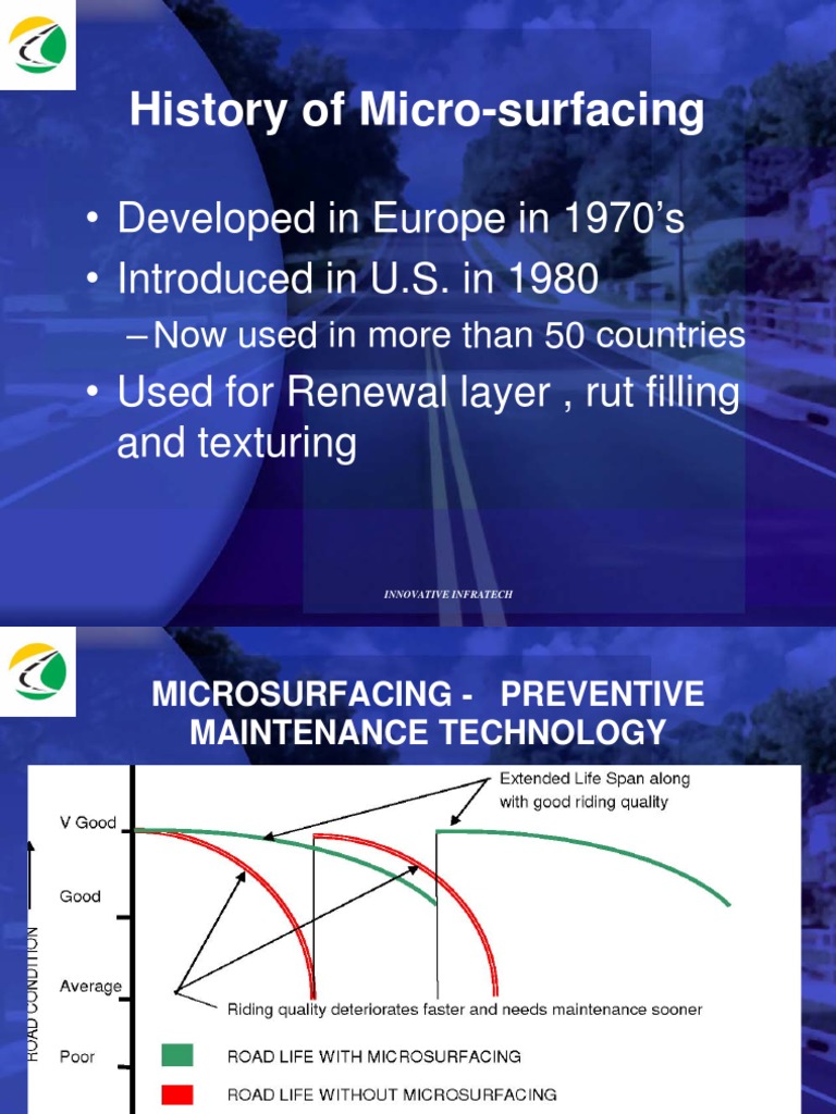 Micro-Surfacing Presentation | PDF | Road Surface | Asphalt