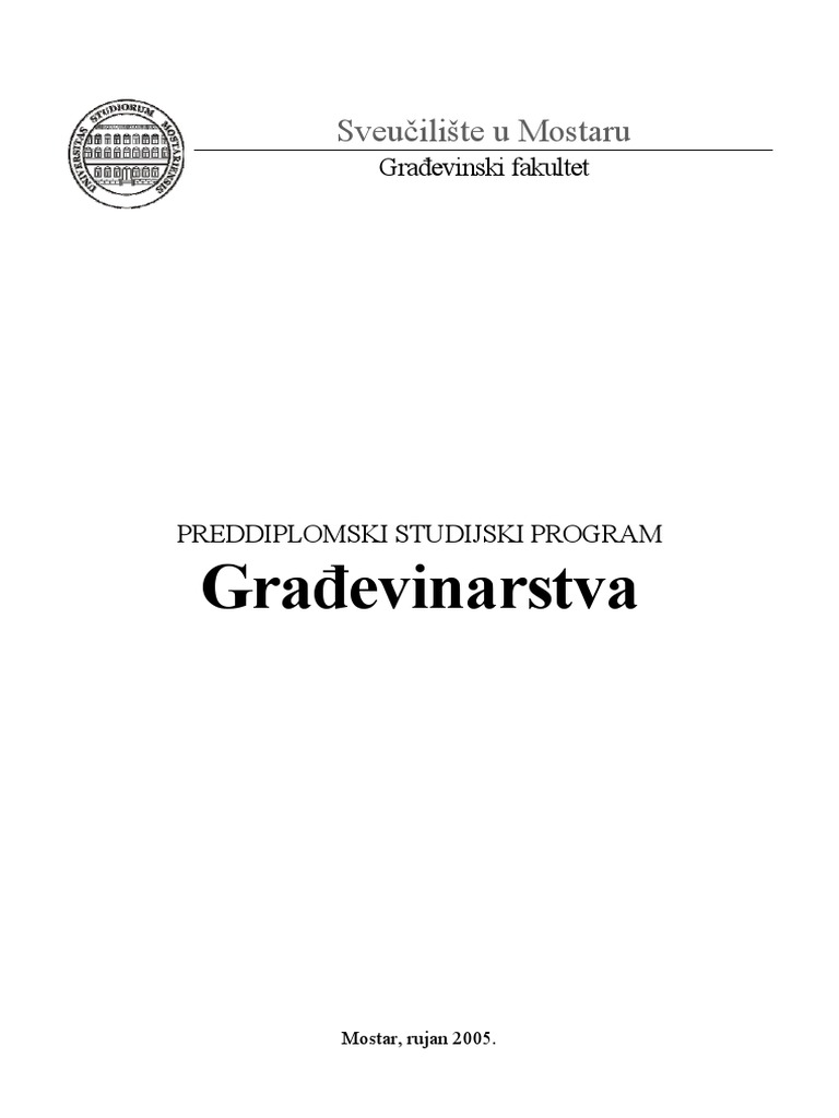 GF Gradevinarstvo Pred PDF | PDF