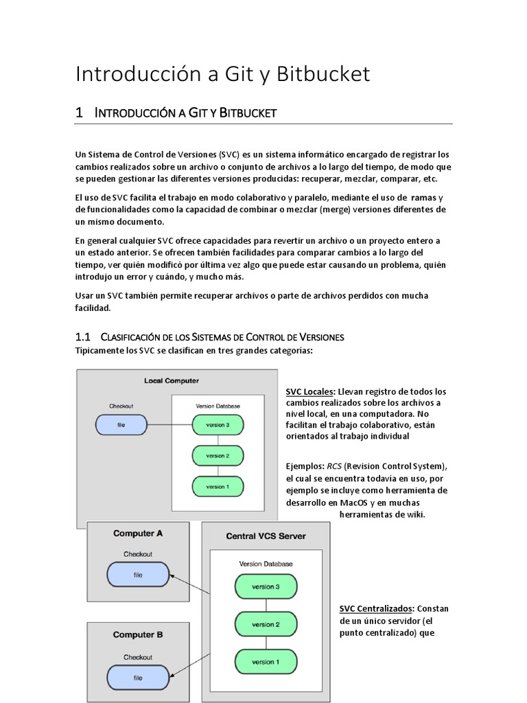 Control de Versiones Con Git y Bitbucket (I) | PDF | Control de ...