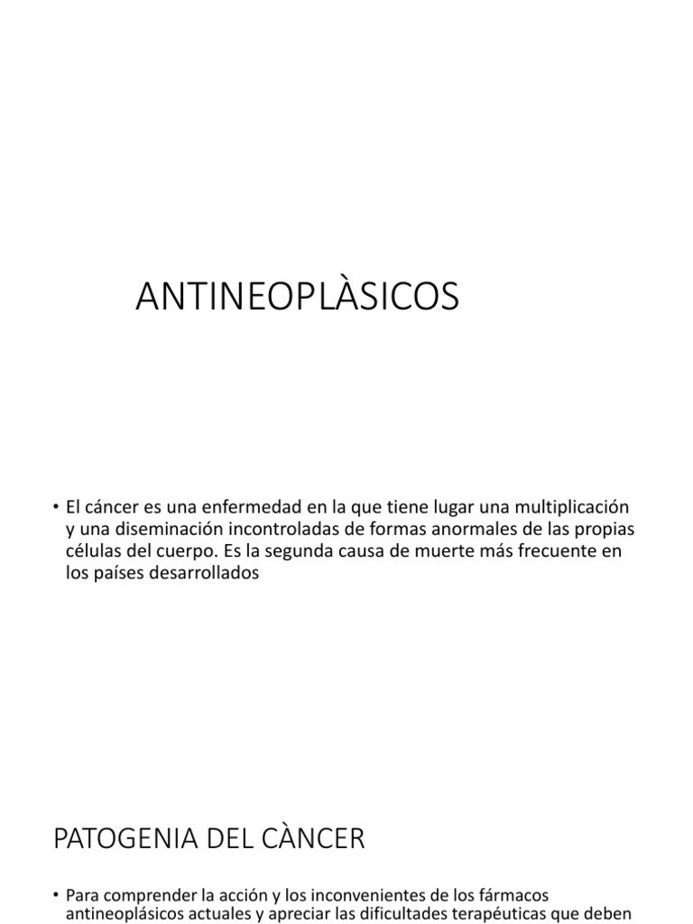 ANTINEOPLÀSICOS | PDF | Quimioterapia | Anticuerpo