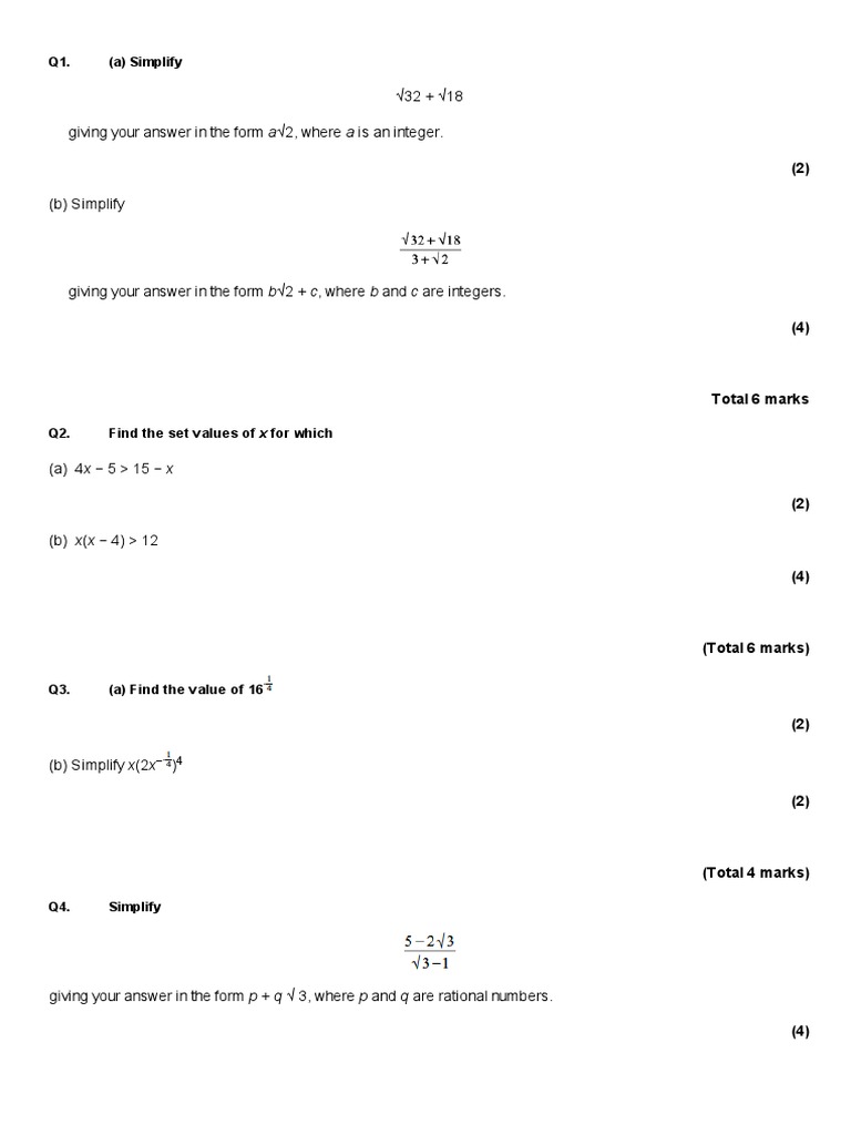 C1 Rev 1-2 | PDF | Mathematical Objects | Teaching Mathematics