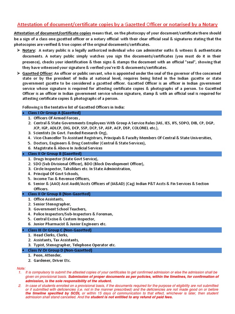Attestation of Documents PDF | PDF | Notary Public | Government