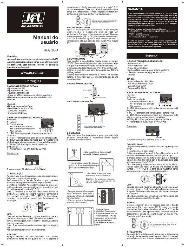 Manual IRA-360 Digital JFL | PDF | Ótica | Qualidade (negócios)