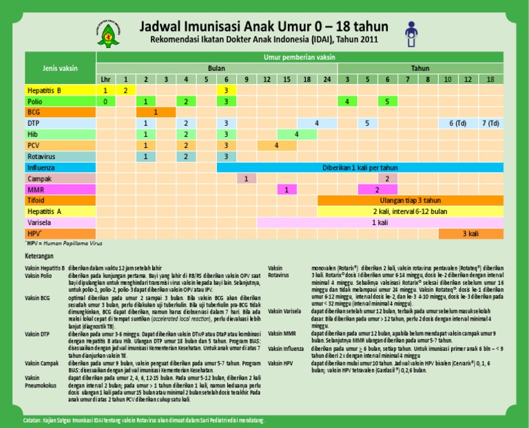 Jadwal Imunisasi 2011 Pdf Pdf