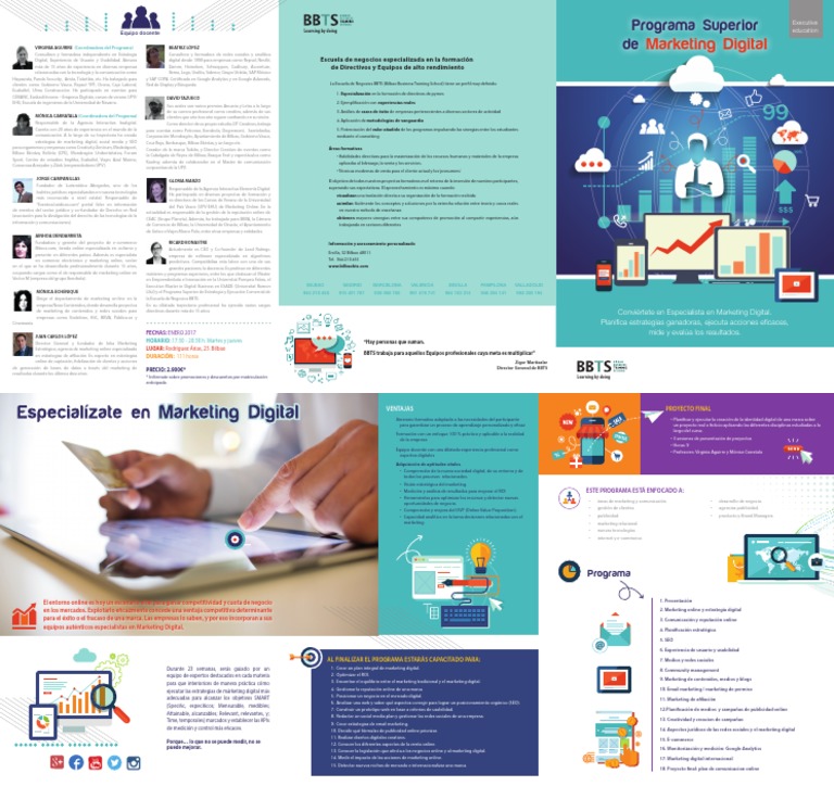 Dossier Programa Superior Marketing Digital 2017 | PDF | Publicidad ...