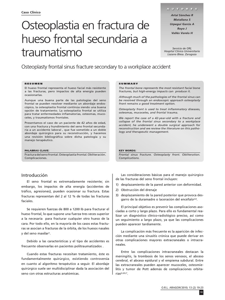 Osteoplastia | PDF | Pecho | Hueso